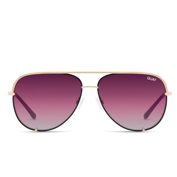 Quay Australia | Accessories | Quay High Key Rivet Aviator Sunglasses ...